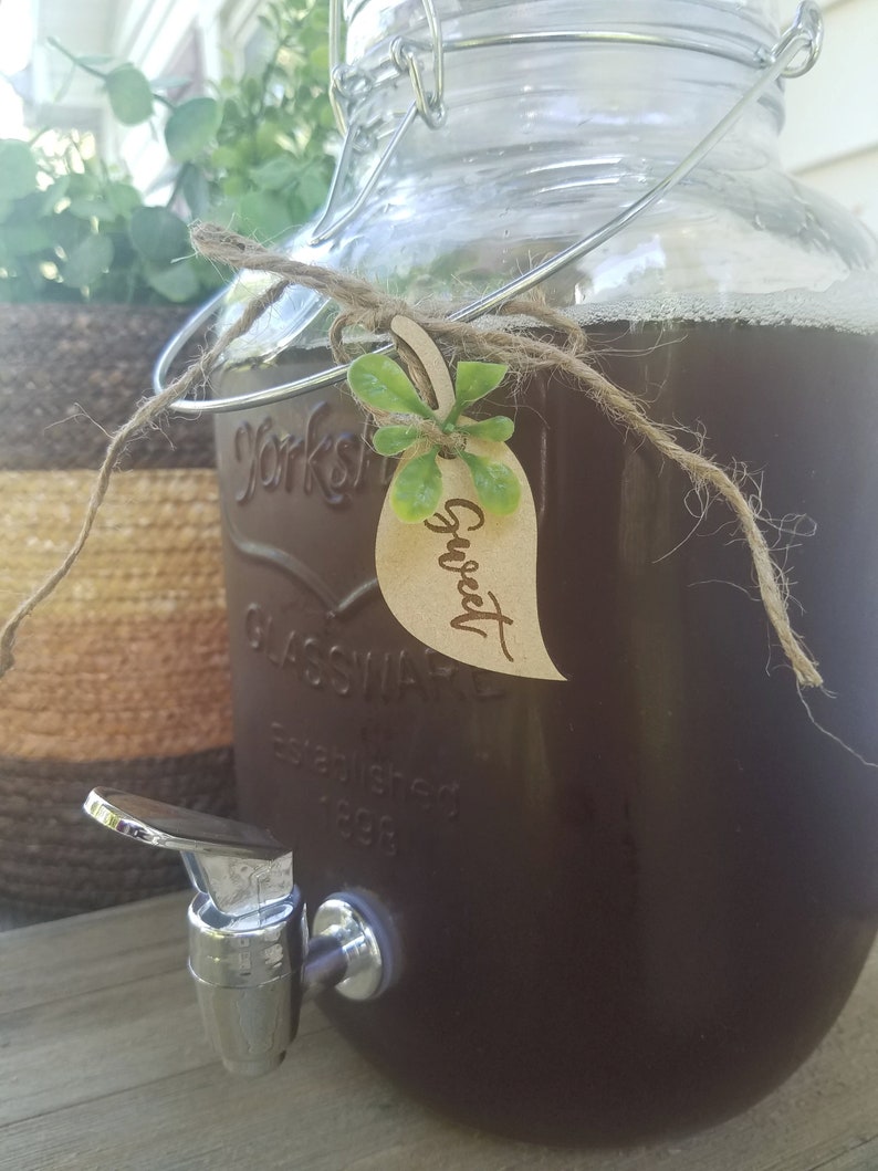 2 Custom Laser Cut Wood Tea Tag Labels Sweet Tea Unsweet Tea | Etsy