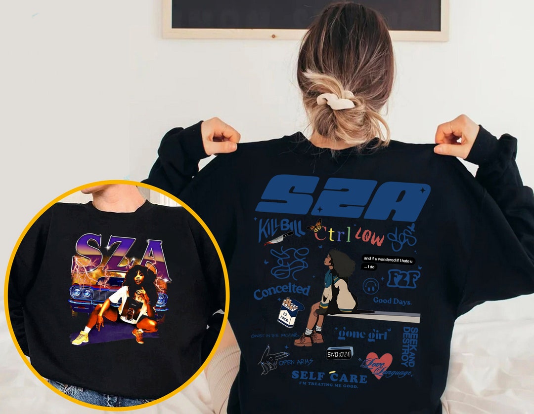 SZA SOS 2 Sided Hoodie Vintage SZA Full Tracklist Shirts.z.a - Etsy