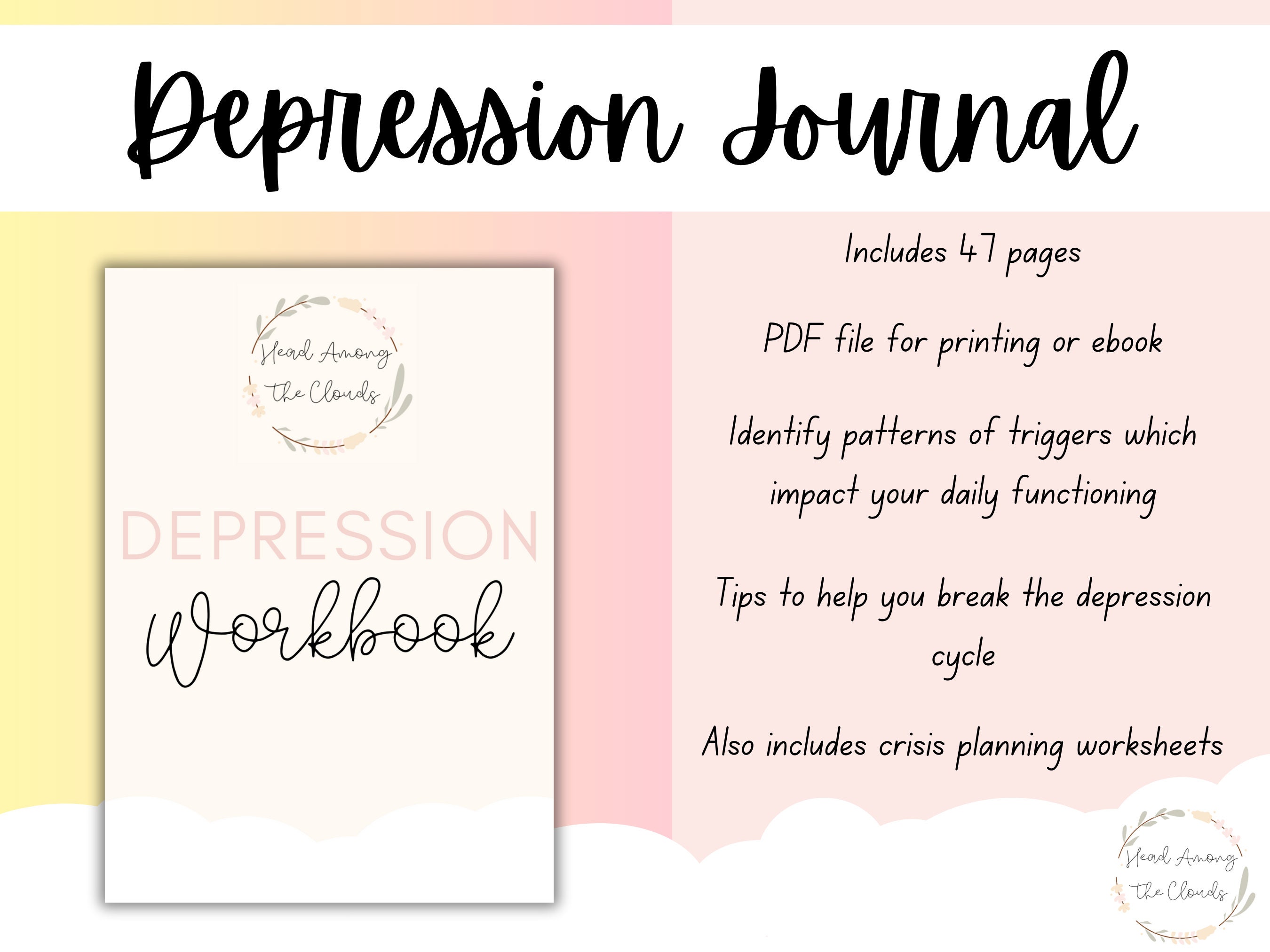 Mental Health Journal Printable, Therapist, Mental Health Planner ...