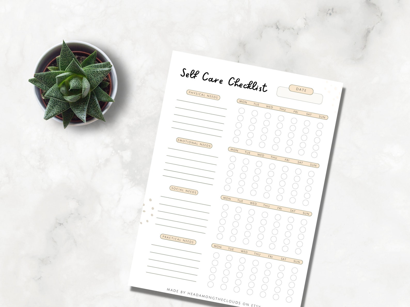 Self Care Journal Printable Daily Routine Planner Self Care - Etsy UK