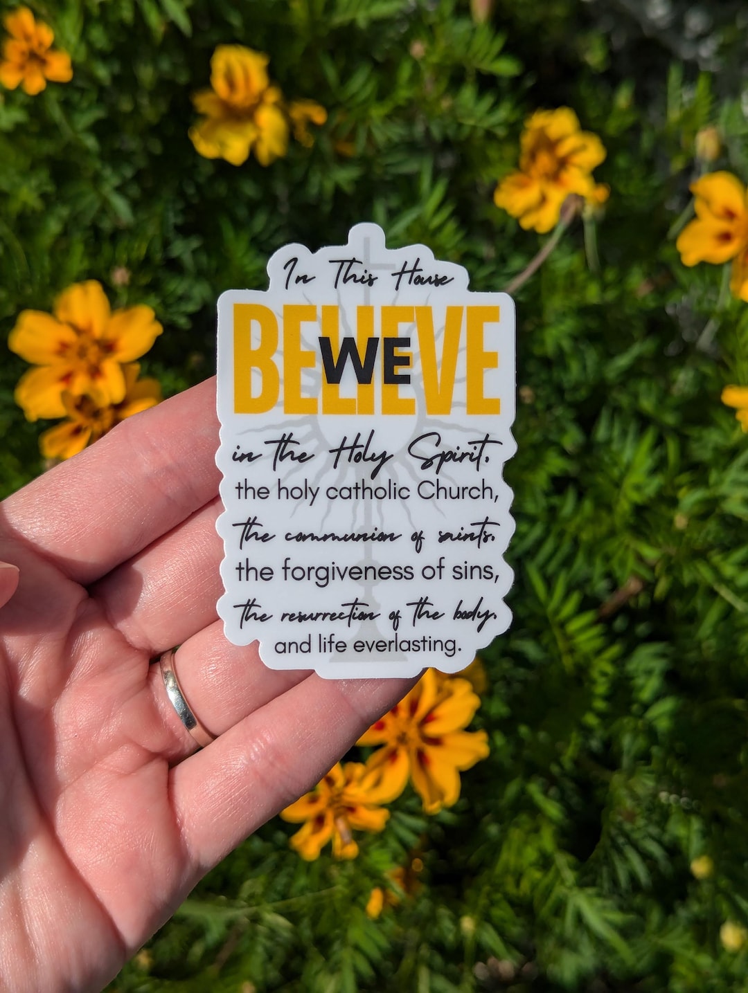 Apostle's Creed Decal, Laptop Decal, Catholic Waterbottle Decal ...