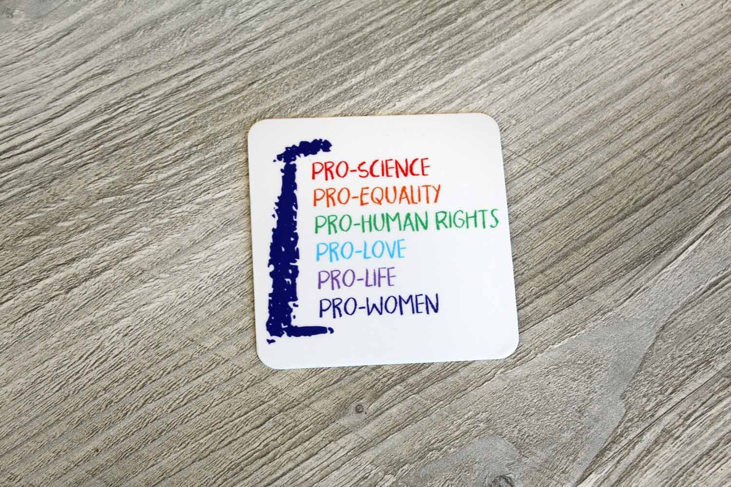 pro-all life STICKER Pro-life is pro-science pro-woman Decals & Skins ...