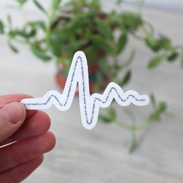 Heartbeat Decal - Etsy