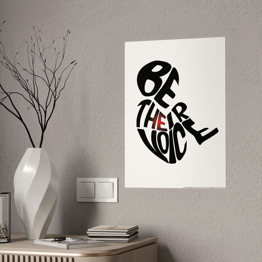Be Their Voice: Pro-life Glossy Posters | Christian Poster | Catholic ...