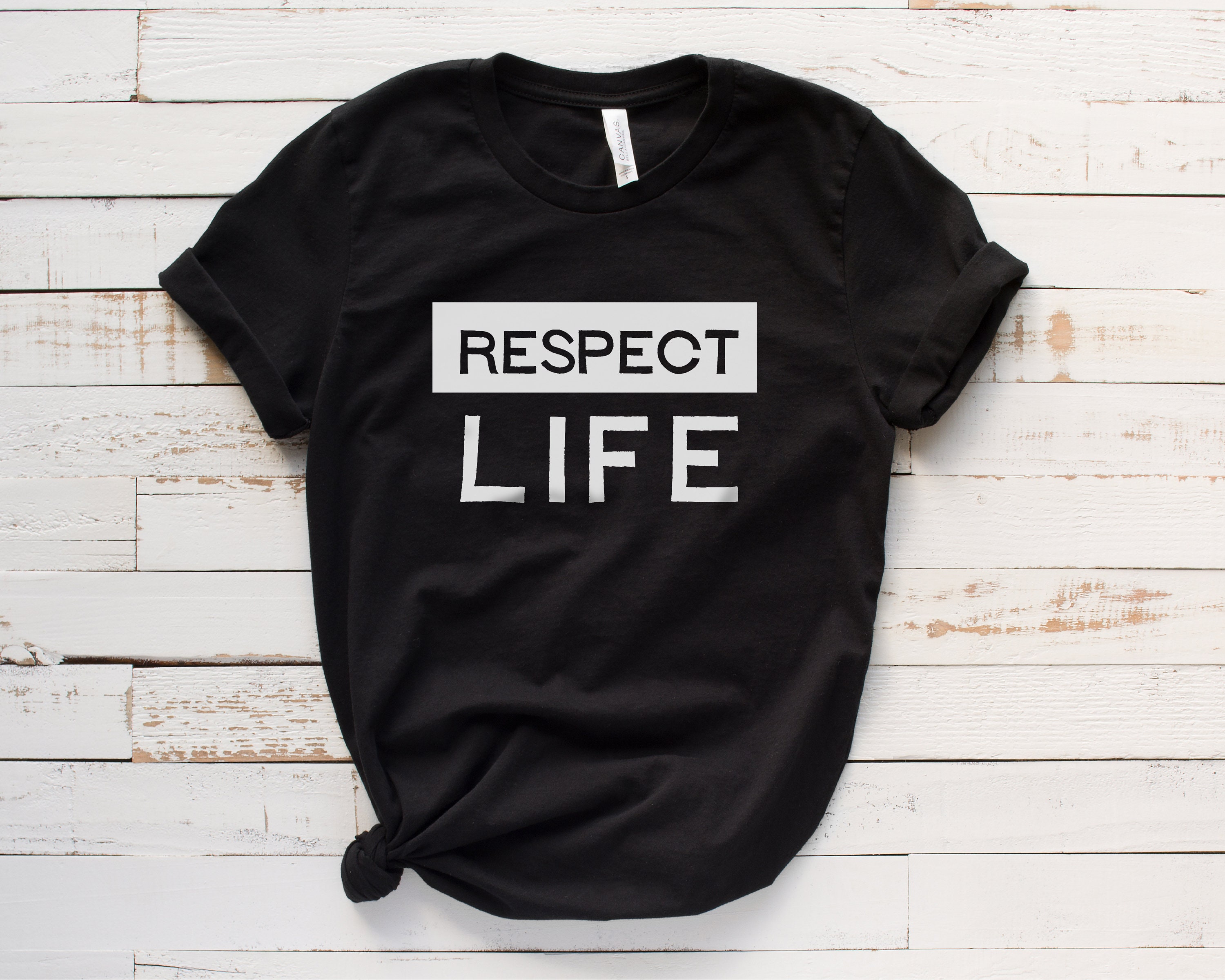 Respect Life Pro-life Tee Simple Design Prolife Shirt - Etsy