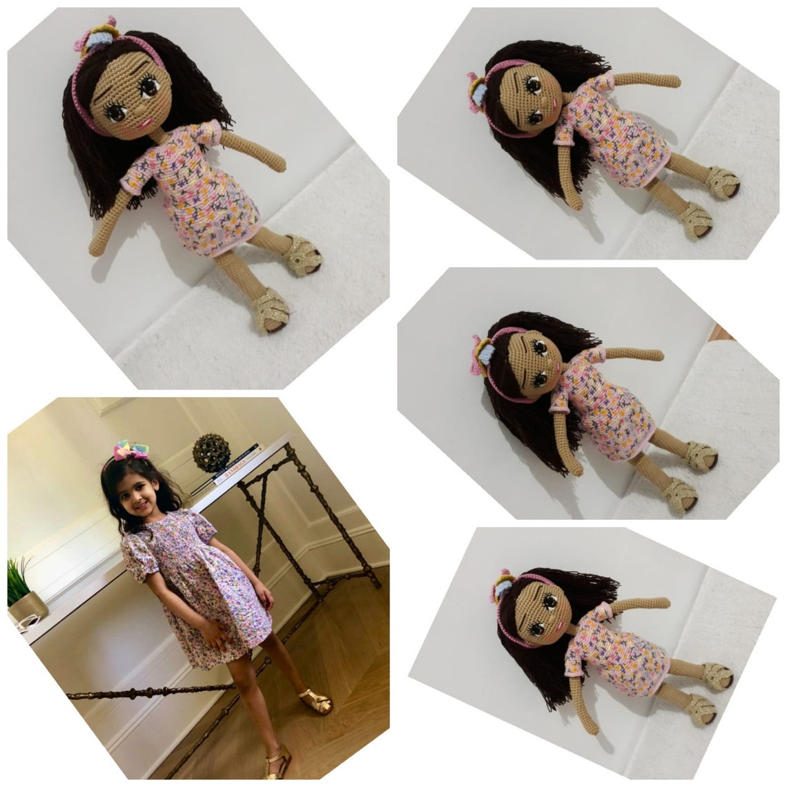 Look Alike Doll Amigurumi Mini Me Portrait Doll Cotton Yarn Knitted ...