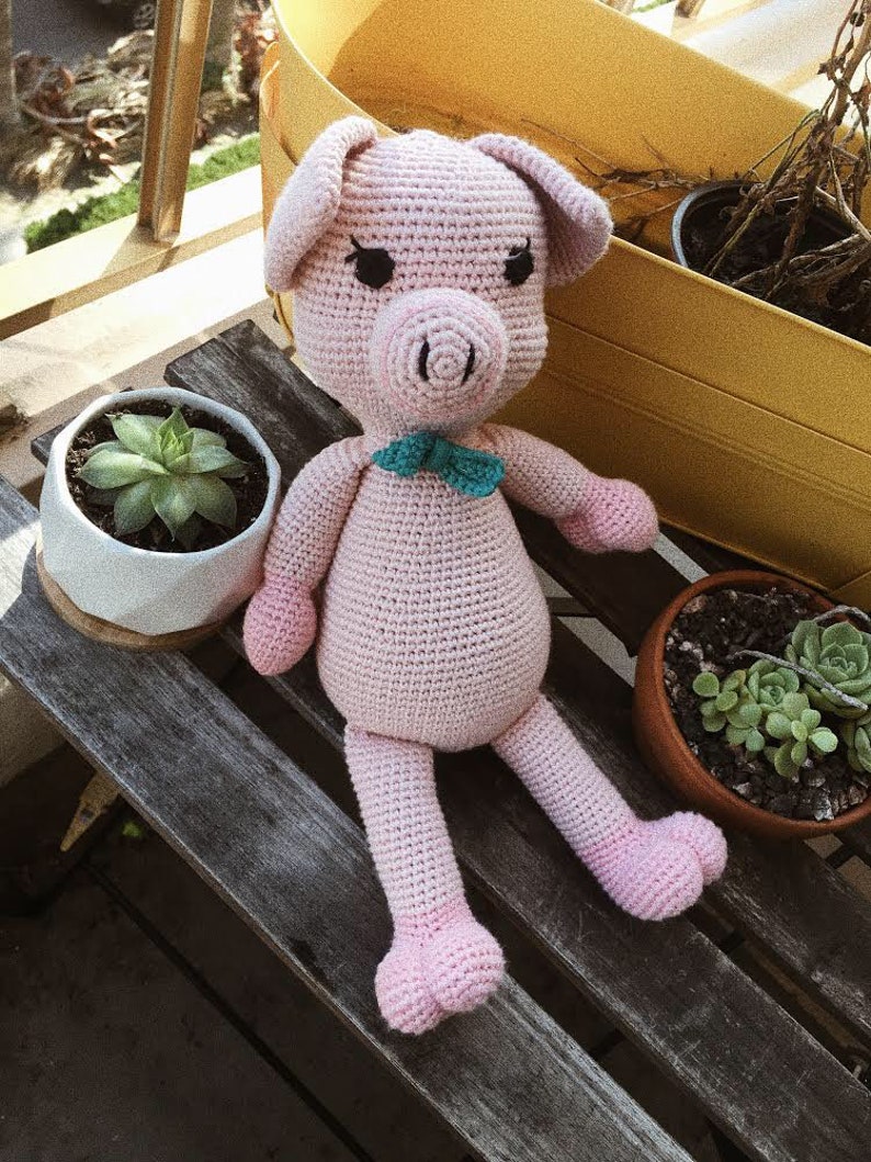 Pig Animal Stuff Handmade Doll for Newborn Toys Custom Baby - Etsy