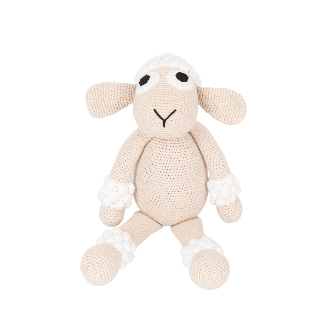 White Sheep Stuffed Animals | Crochet Stuff Animal | Organic Cotton ...