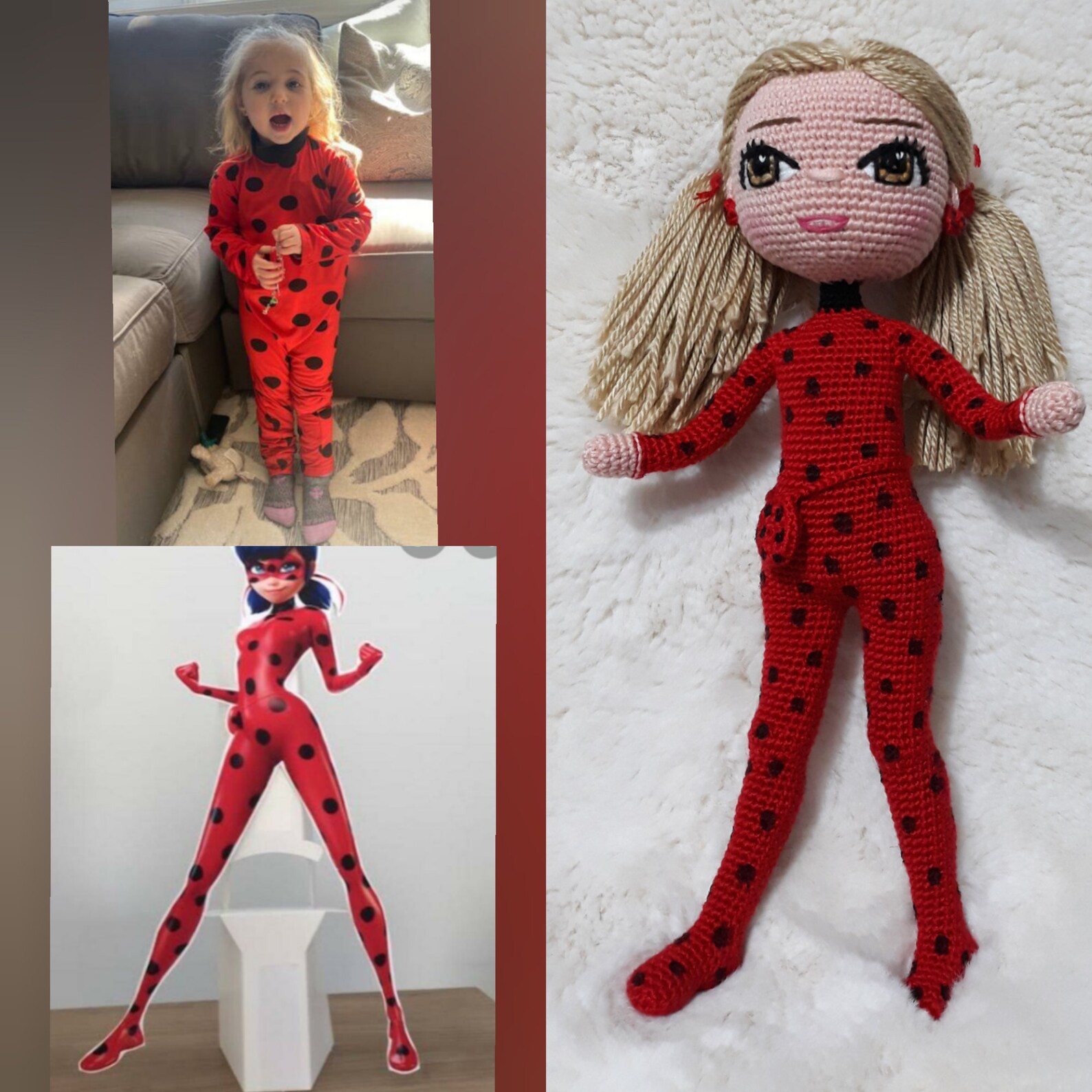 Look Alike Doll Amigurumi Mini Me Portrait Doll Cotton Yarn Knitted ...