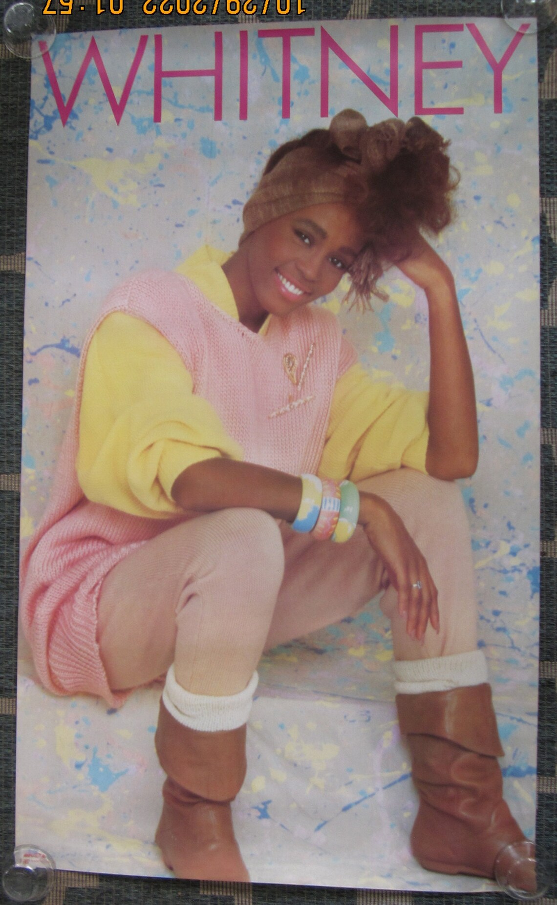 Whitney Houston Vintage Very Rare Oversized Promotional Poster - Etsy