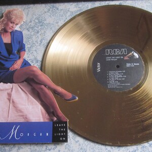 Lorrie Morgan "leave the Light On" Authentic Gold Record Award Plaque ...