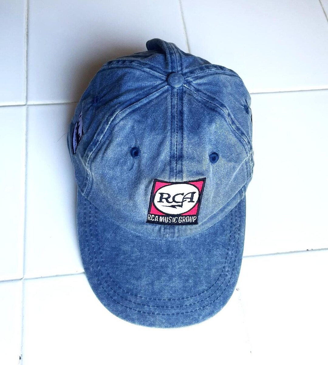 RCA Music Group Vintage Denim Baseball Hat - Etsy