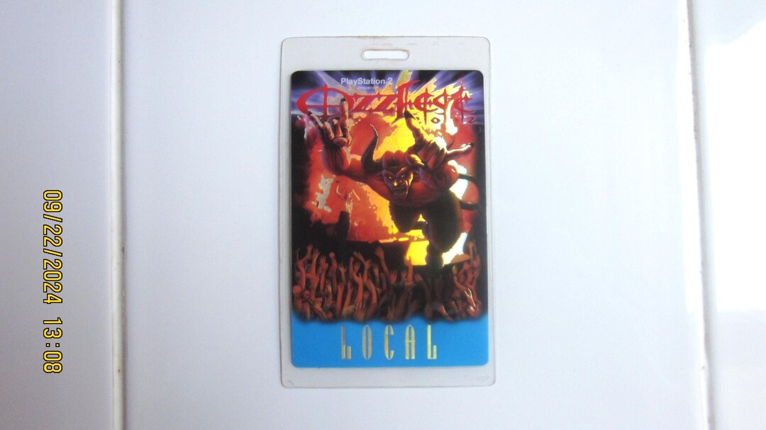 Ozzy Osbourne Ozzfest Local Crew Tour Laminate - Etsy