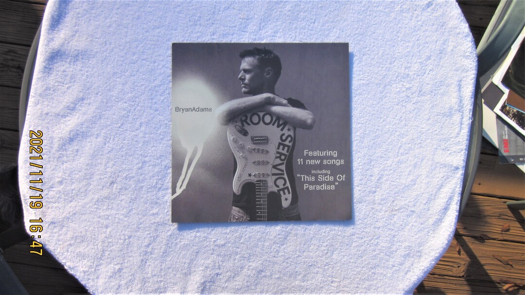 Bryan Adams "room Service" Vintage Double Sided Promotional Poster Flat ...
