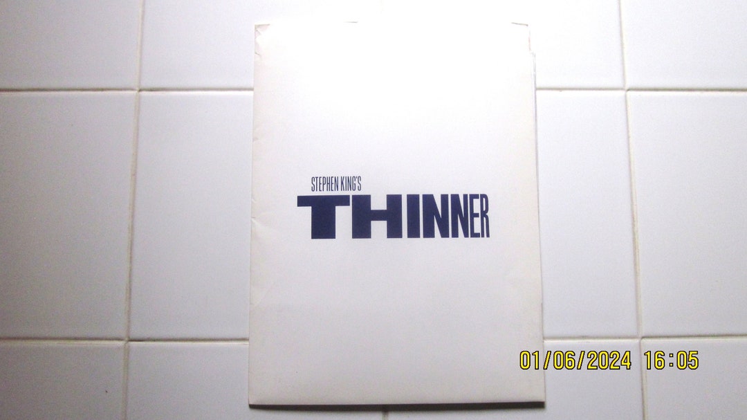 Stephen King's Thinner Movie Press Kits (1996) - Etsy