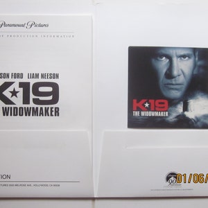 K 19 the Widowmaker Movie Press Kit (2002) - Etsy