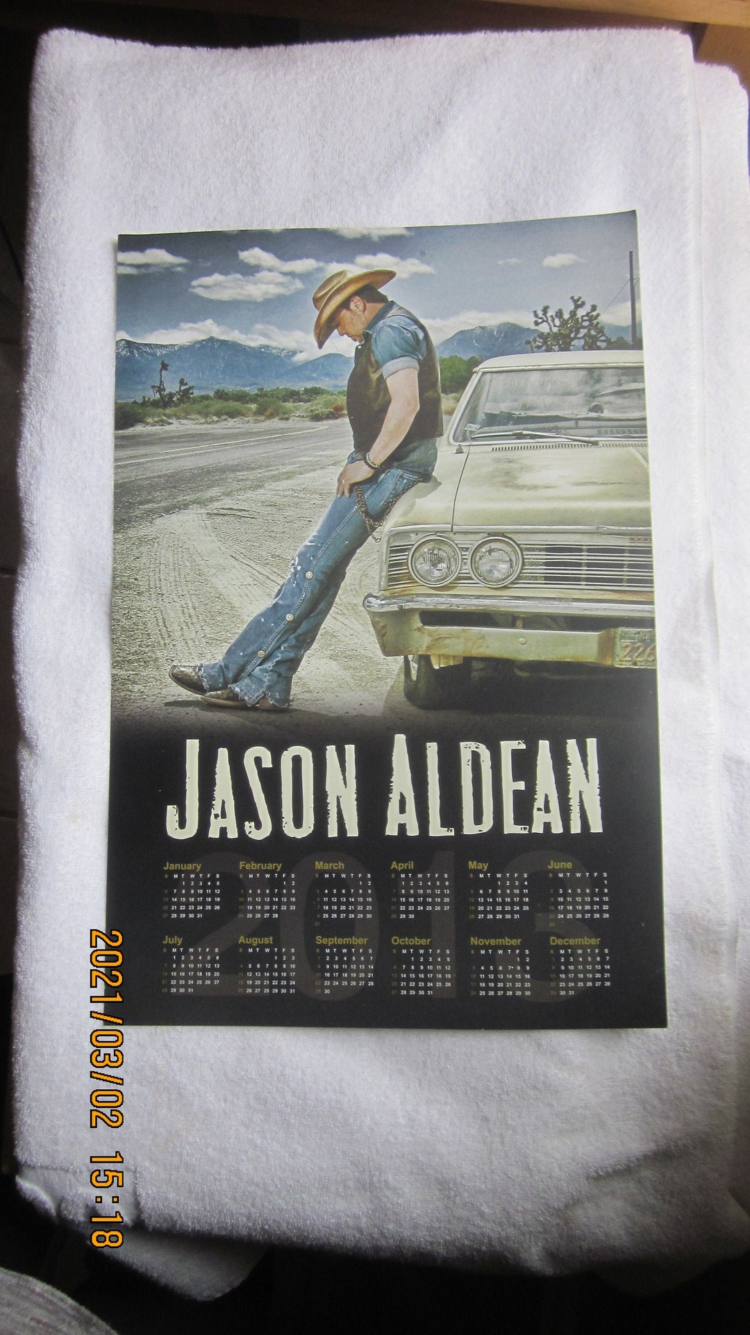 Jason Aldean Rare Promotional Calendar Poster - Etsy
