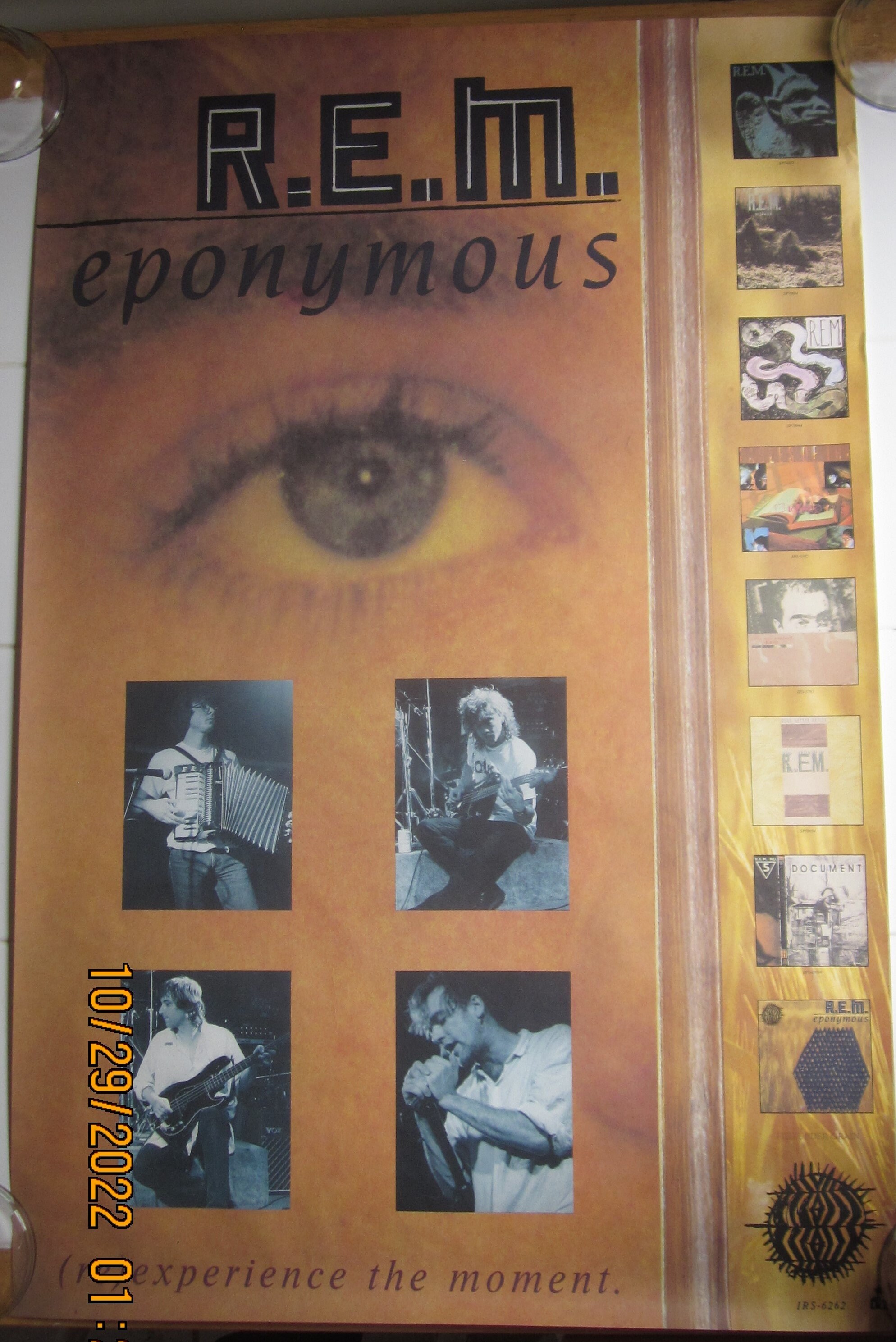 R.E.M. Eponymous Vintage Promotional Poster 1988 - Etsy