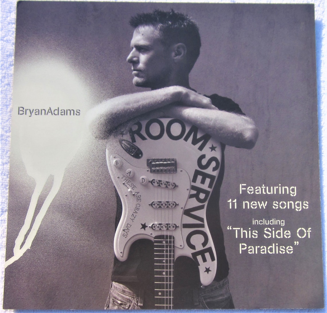 Bryan Adams room Service Vintage Double Sided Promotional Poster Flat ...