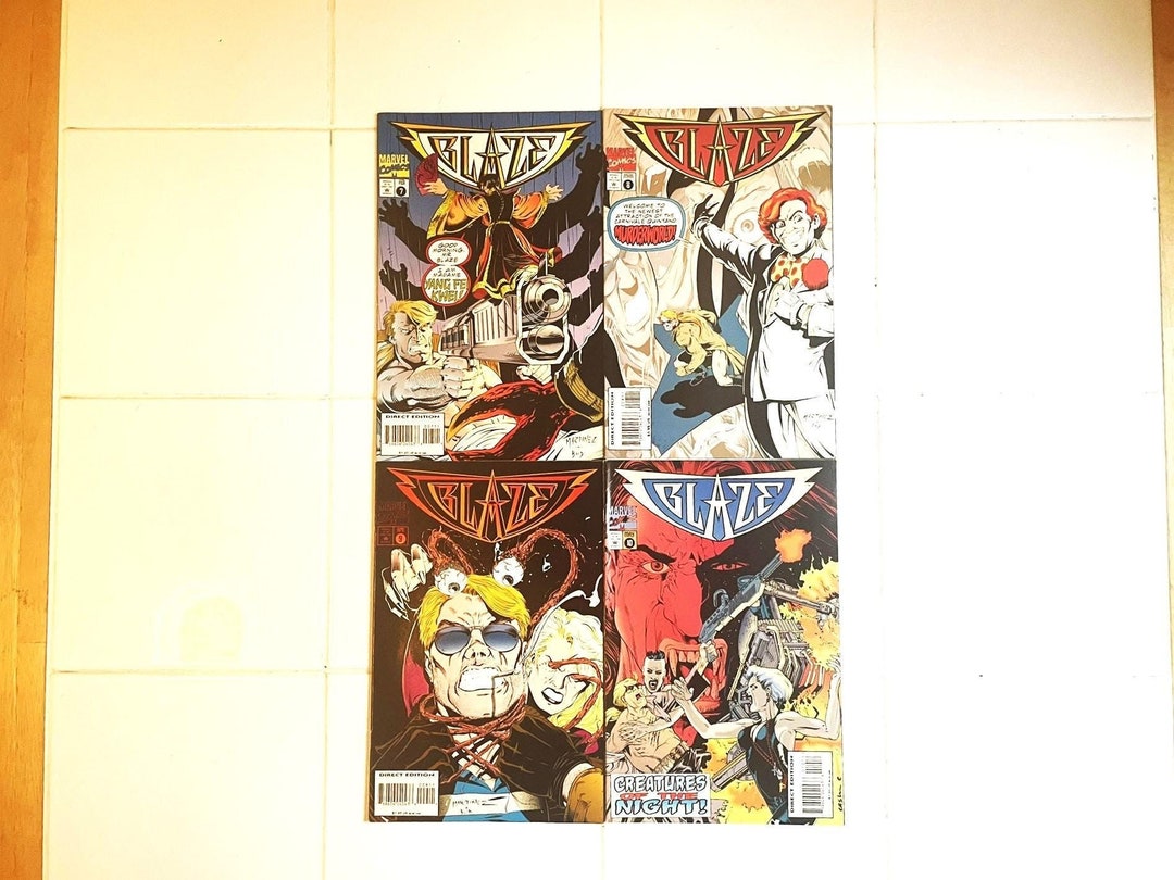 Marvel Comics Blaze 4 Book Bundle - Etsy
