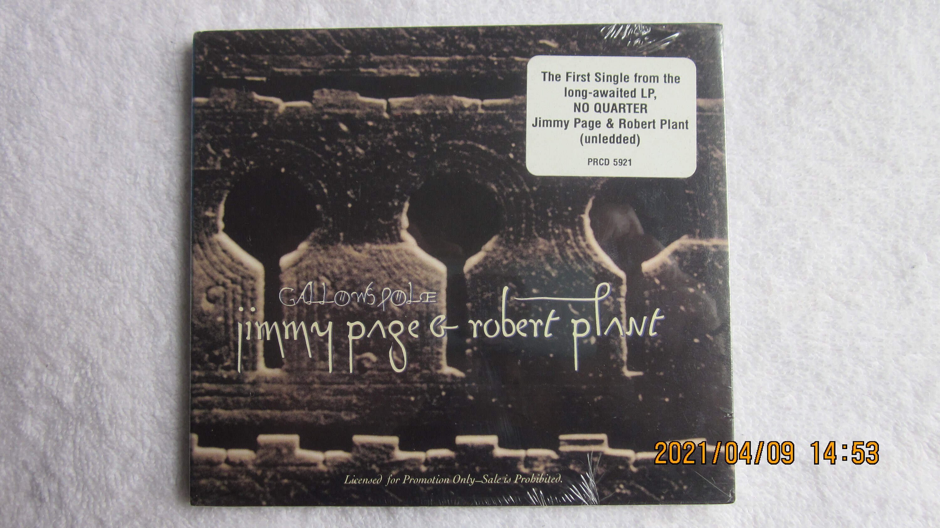 Jimmy Page & Robert Plant Gallows Pole Rare CD Single NOUVEAU 1994 - Etsy France