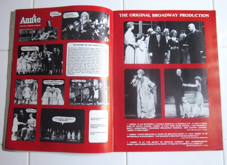 Annie A New Musical Mike Nichols Vintage Program (1977) - Etsy