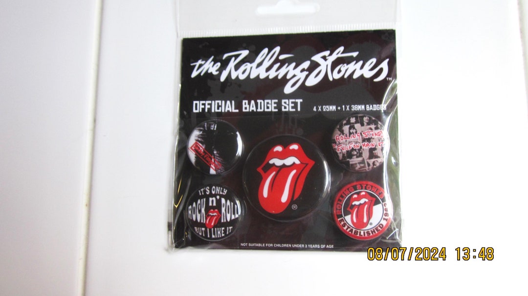 Rolling Stones Official Badge Set NEW - Etsy