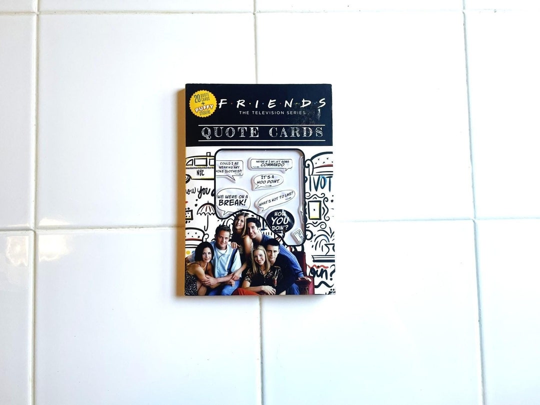 Friends TV Show Quote Cards Postcards Puffy Stickers - Etsy