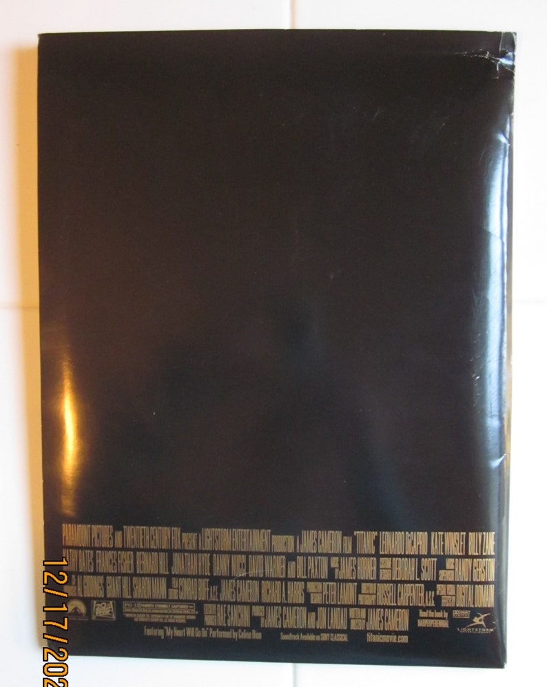 James Cameron's Titanic Movie Press Kit 1997 - Etsy