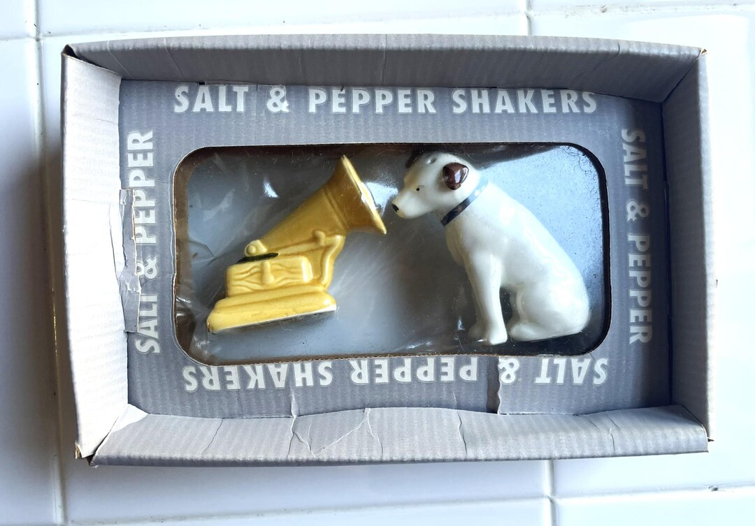 RCA Nipper Dog Vintage Salt and Pepper Set (NEW) - Etsy