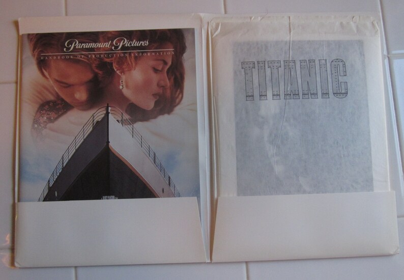 James Cameron's Titanic Movie Press Kit 1997 - Etsy