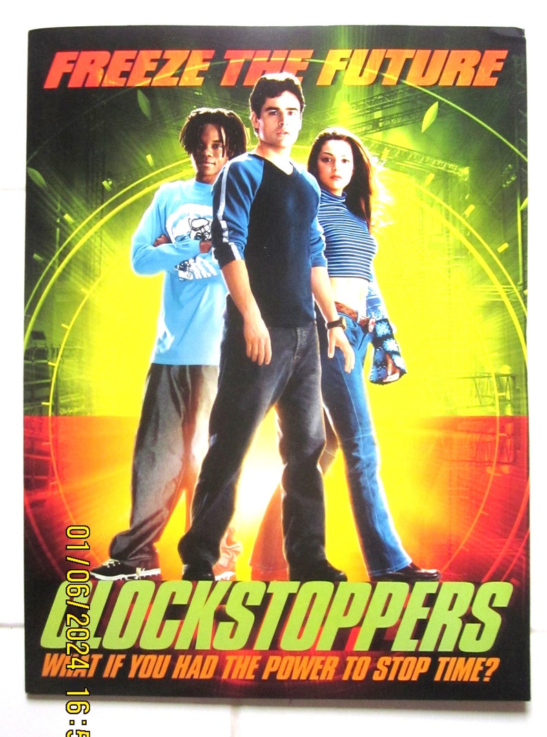 Clockstoppers Movie Press Kit (2002) - Etsy