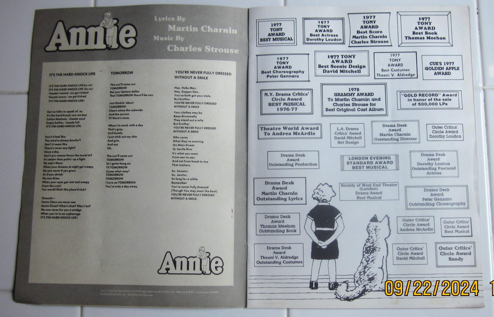 Annie A New Musical Mike Nichols Vintage Program (1977) - Etsy