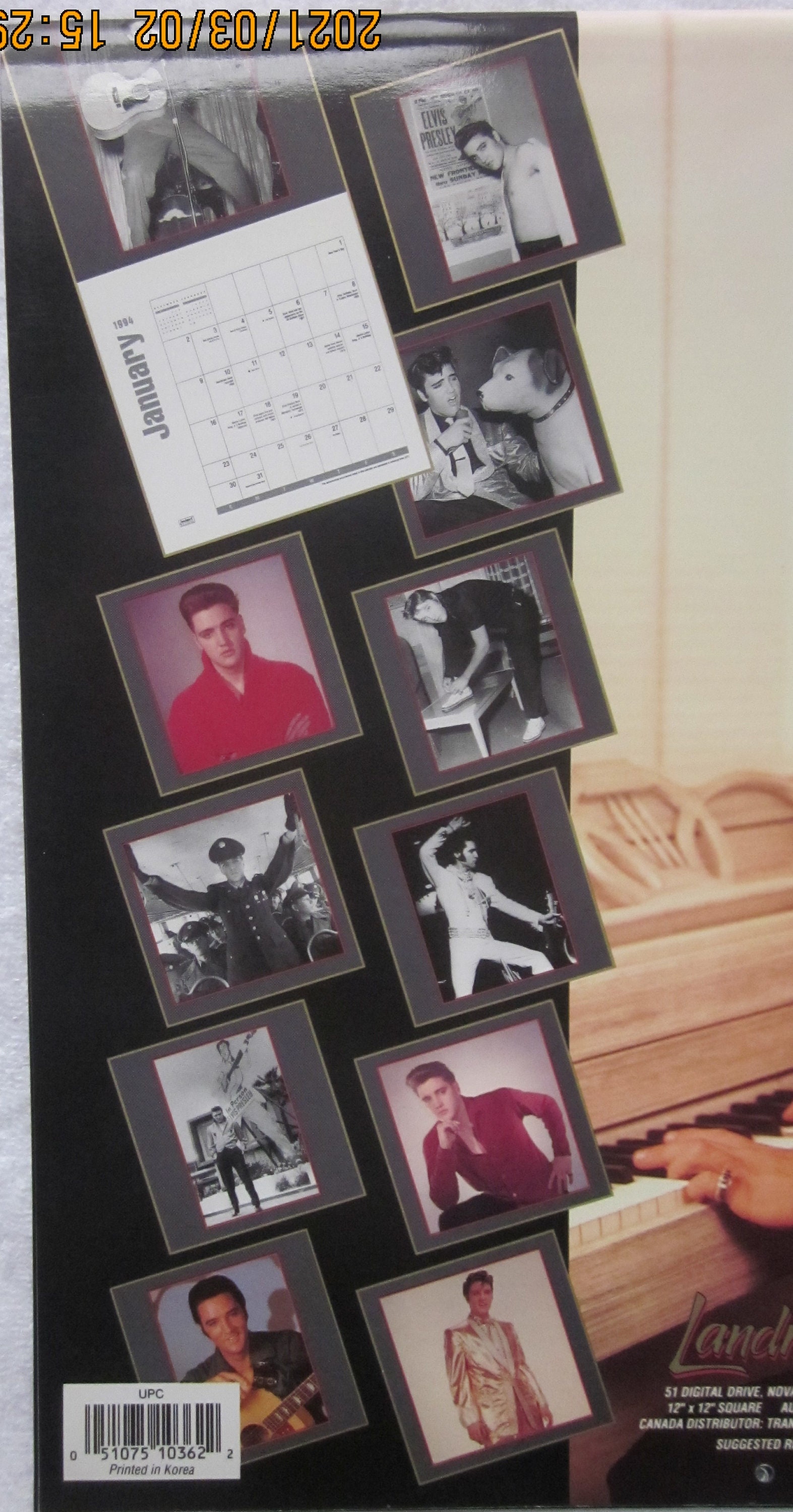 Elvis Presley 1994 Wall Calendar - Etsy