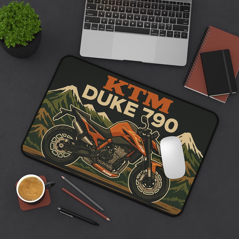 KTM Duke 790 Desk Mat, Motorcycle Desk Pad, Office Accessory for Riders ...