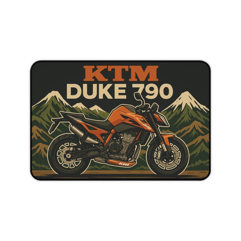 KTM Duke 790 Desk Mat, Motorcycle Desk Pad, Office Accessory for Riders ...