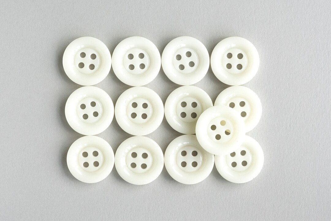 13 French Antique Milk Glass Buttons - Etsy