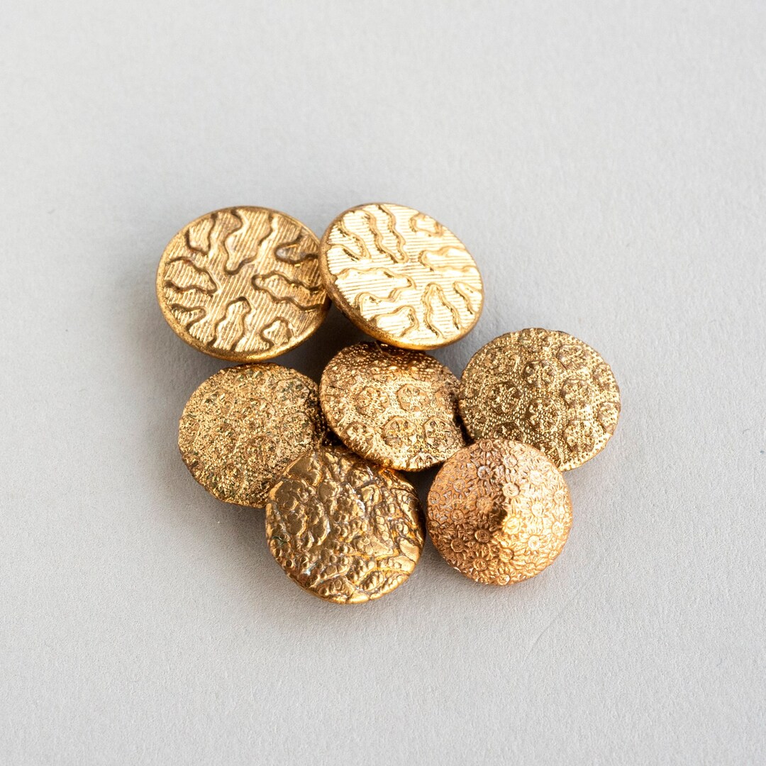 Antique Gilt Button Collection - Etsy