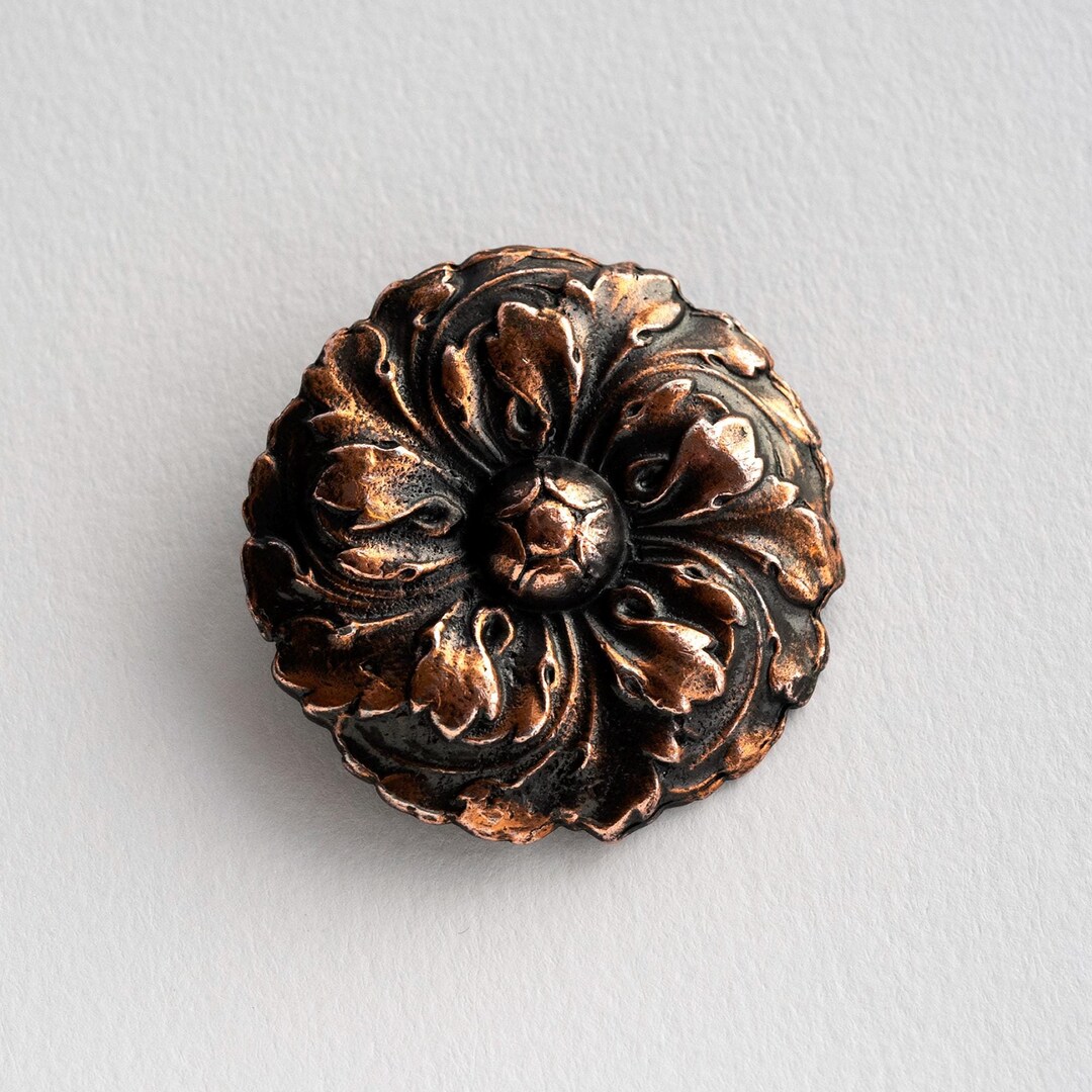 Vintage Large Copper Button in Arts & Crafts Movement Style - Etsy