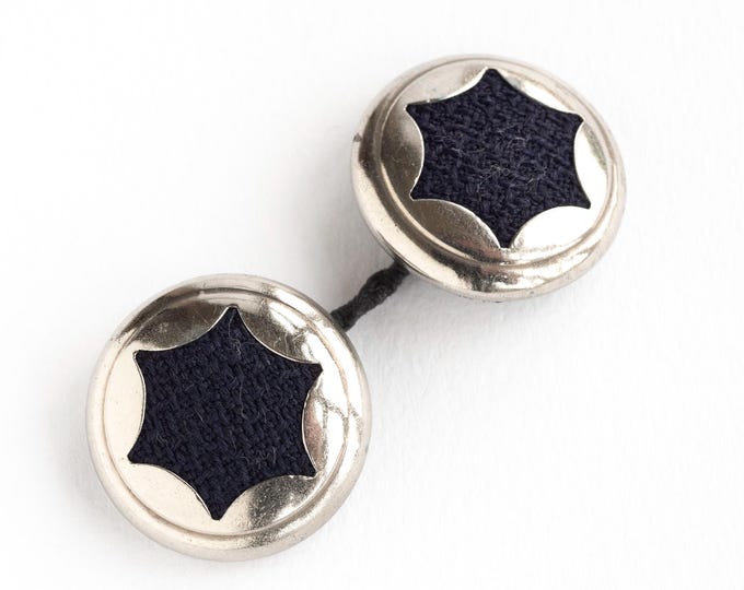 Art Deco Double Button Cloak Fastener - Etsy