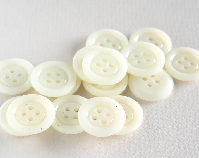 16 French Antique Milk Glass Buttons - Etsy