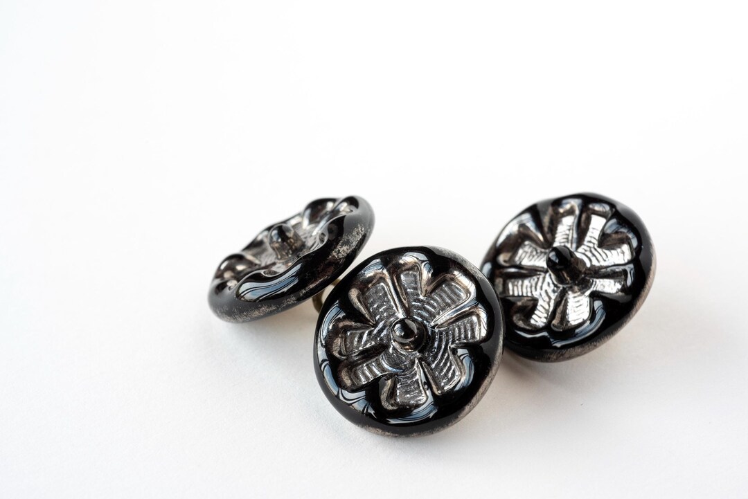 Vintage Small Orplid London Art Glass Button - 3 Available - Etsy