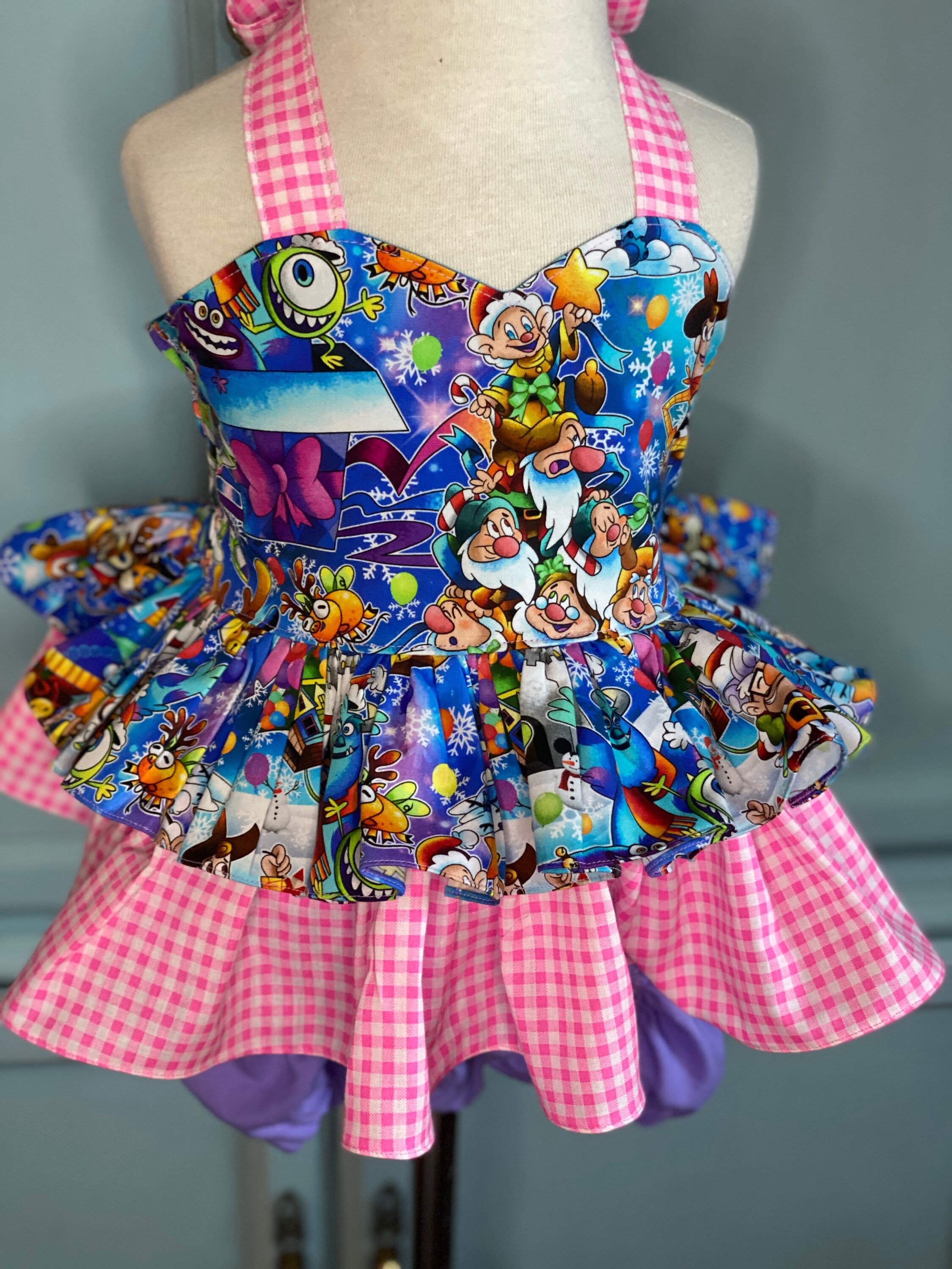 Snow Whites Seven Dwarfs Christmas Outfit 2 Piece Set Ready to Ship - Etsy