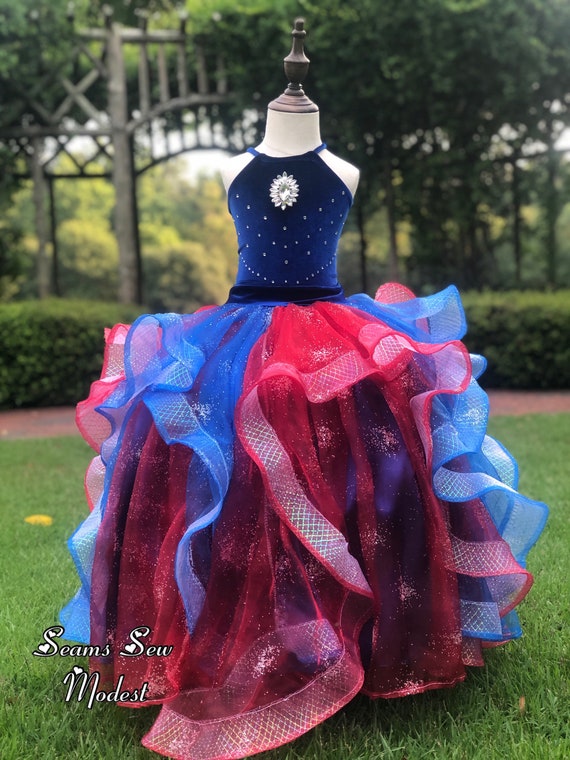 Ready to Ship Patriotic Gown Pageant Balls Parade OOAK | Etsy