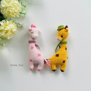 Crochet Giraffe Keychain Pattern: Amigurumi PDF (digital Download) - Etsy