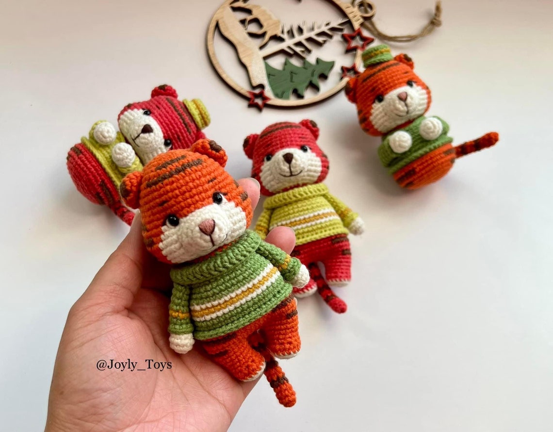 Tiger Crochet Pattern Amigurumi Tigers Crochet Tiger PDF - Etsy