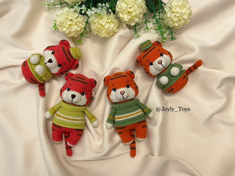 Tiger Crochet Pattern Amigurumi Tigers Crochet Tiger PDF - Etsy