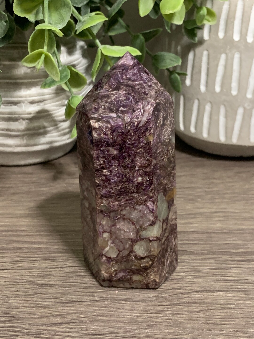 Deep Purple Charoite Tower - Etsy