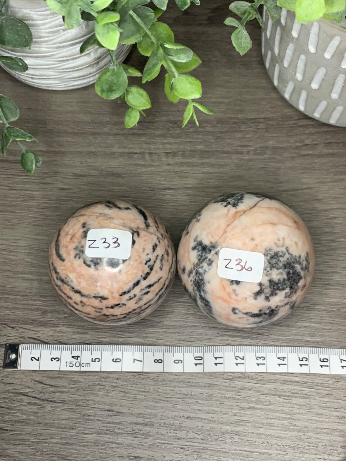 Pink Zebra Jasper Spheres You Choose! - Etsy