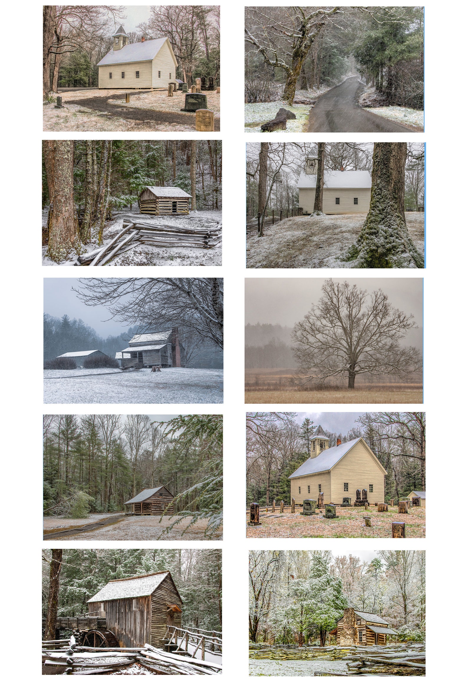 The Magic of Cades Cove - Winter Collection - 10 Fine Art Photography ...
